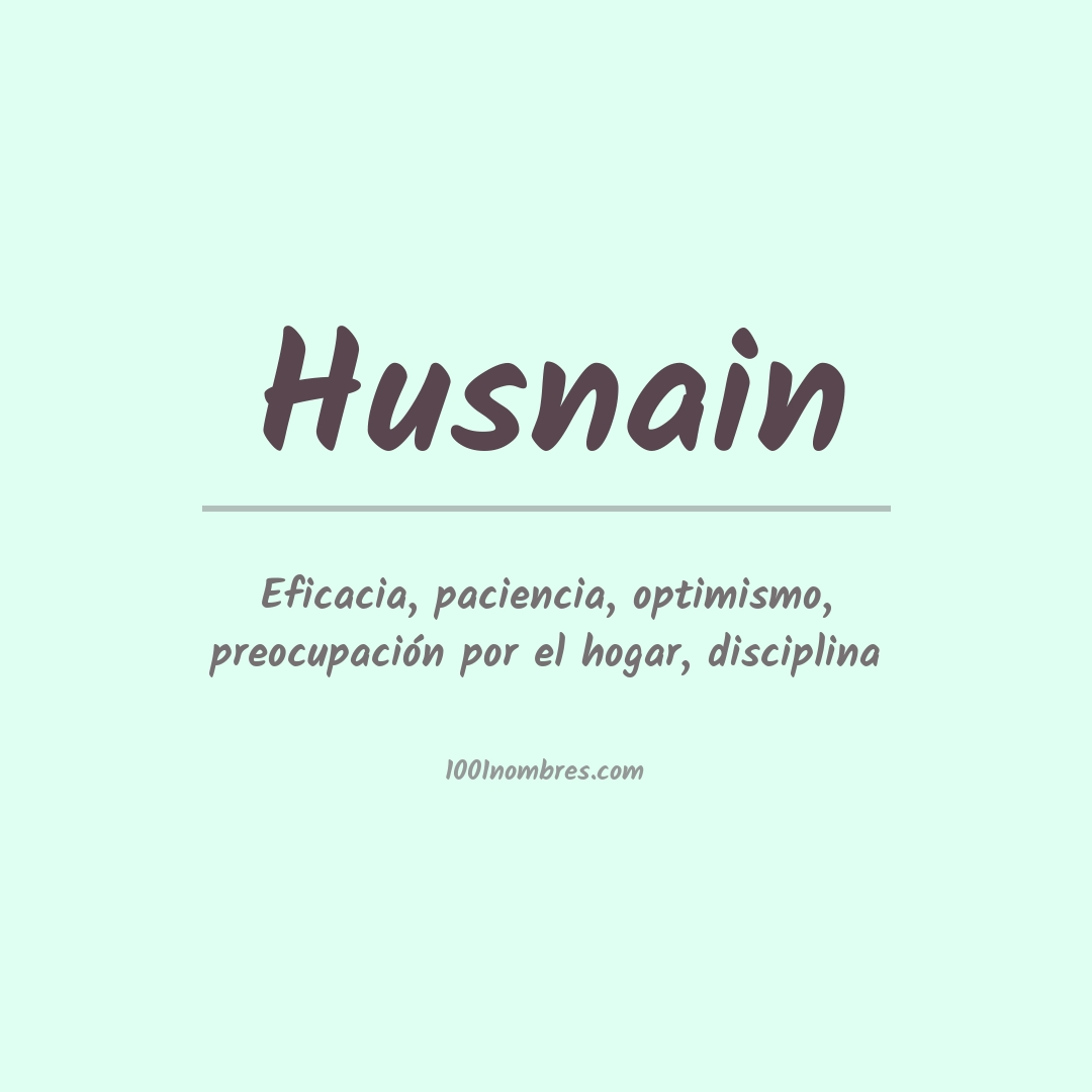Significado del nombre Husnain