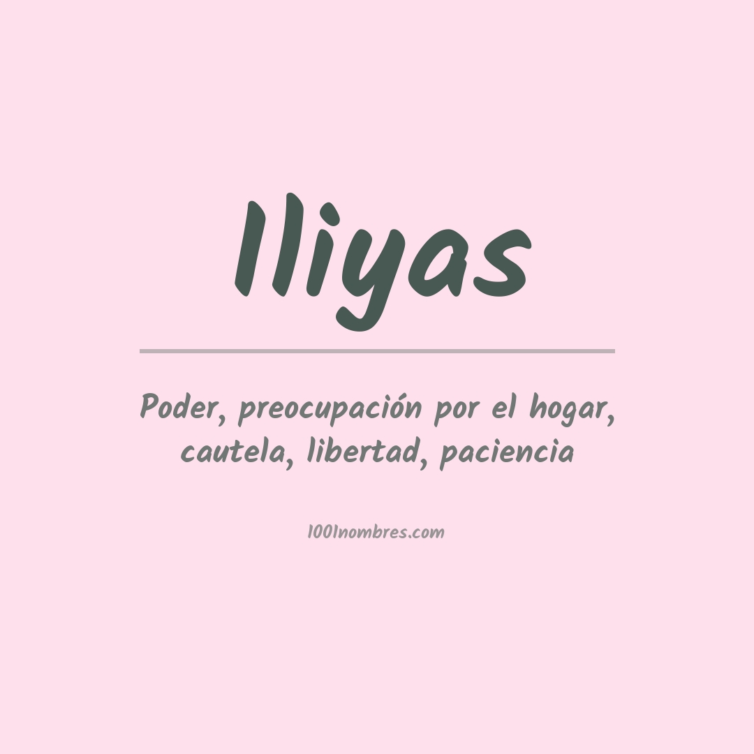 Significado del nombre Iliyas
