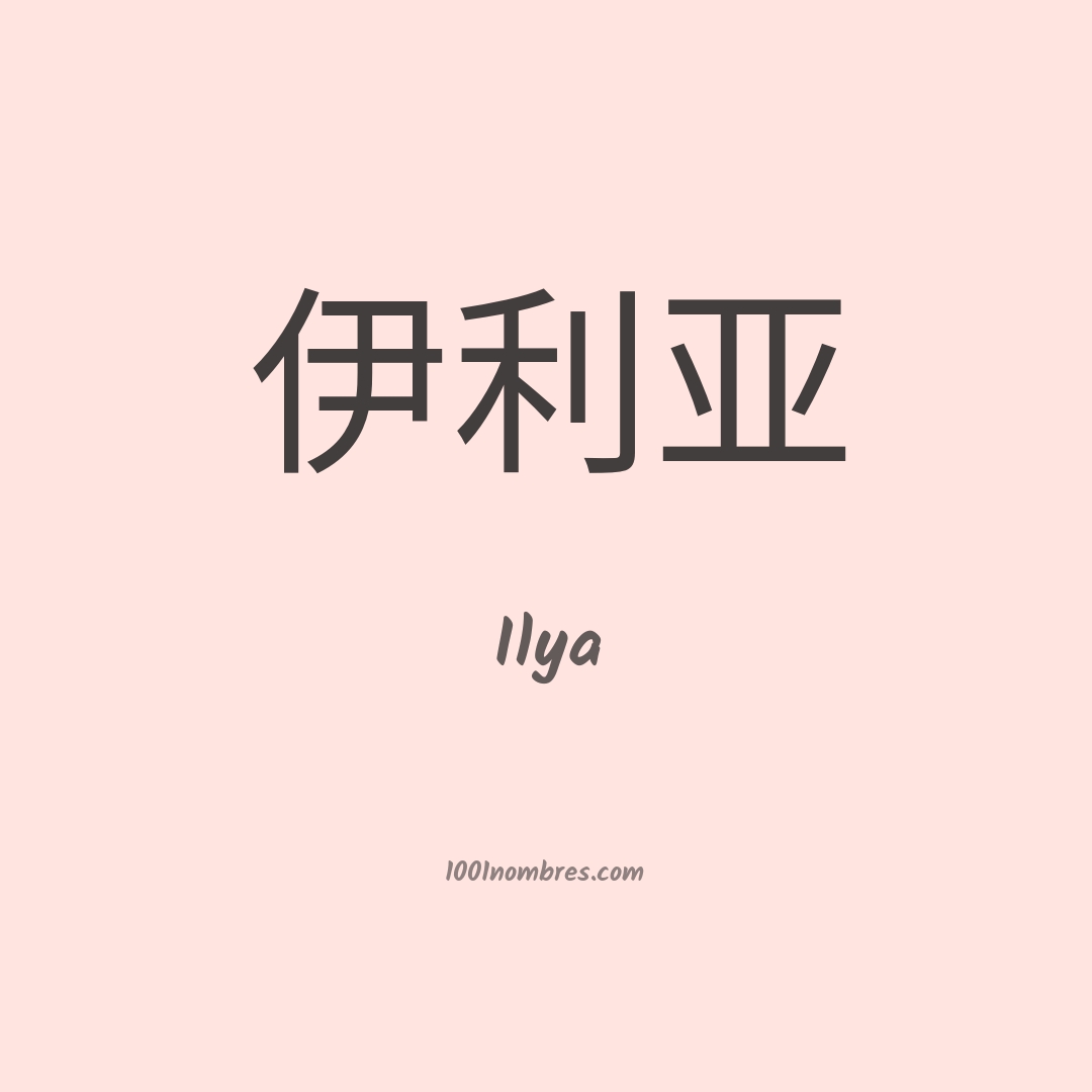 Significado del nombre Ilya