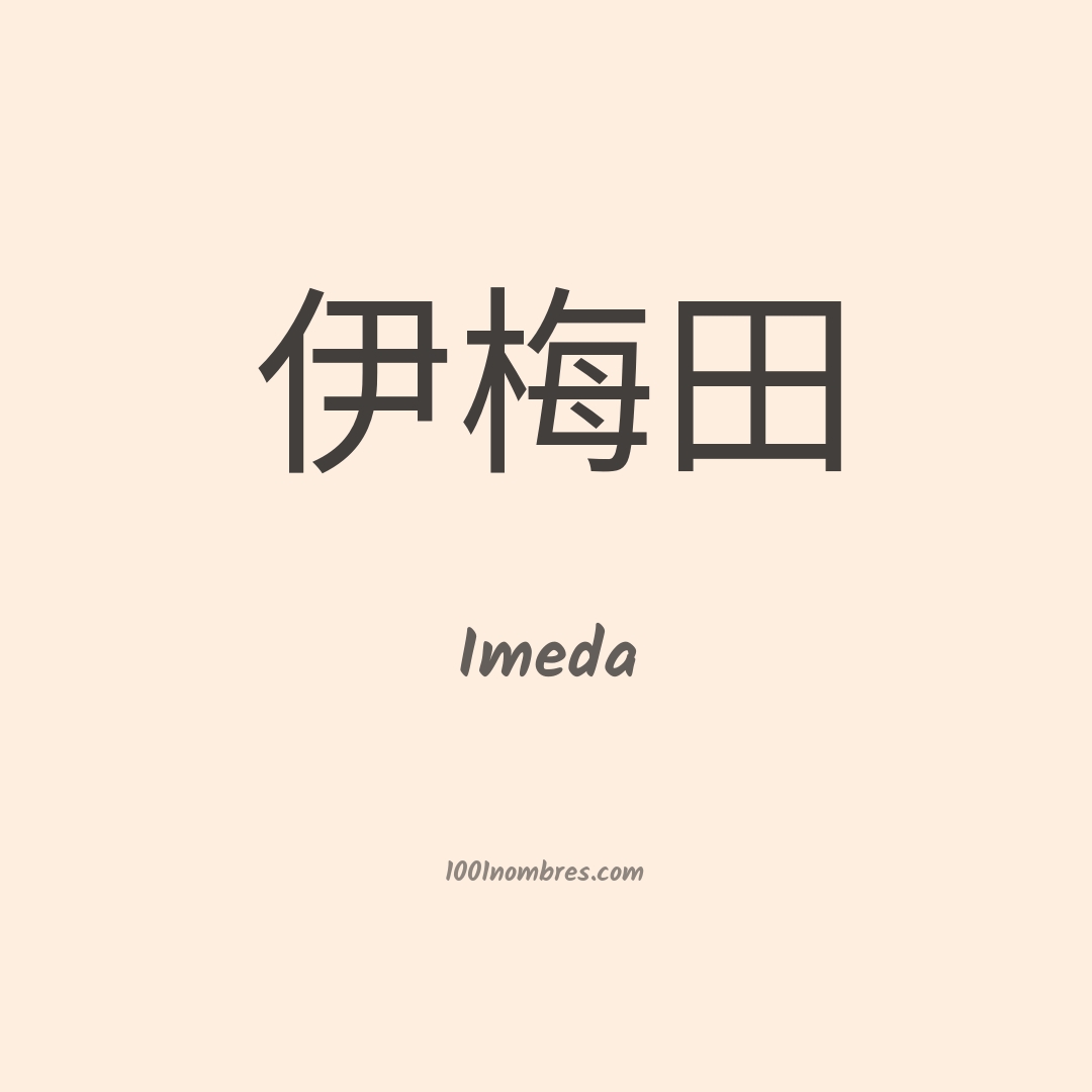Significado del nombre Imeda