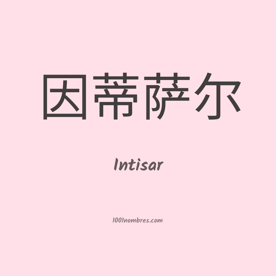 Significado del nombre Intisar