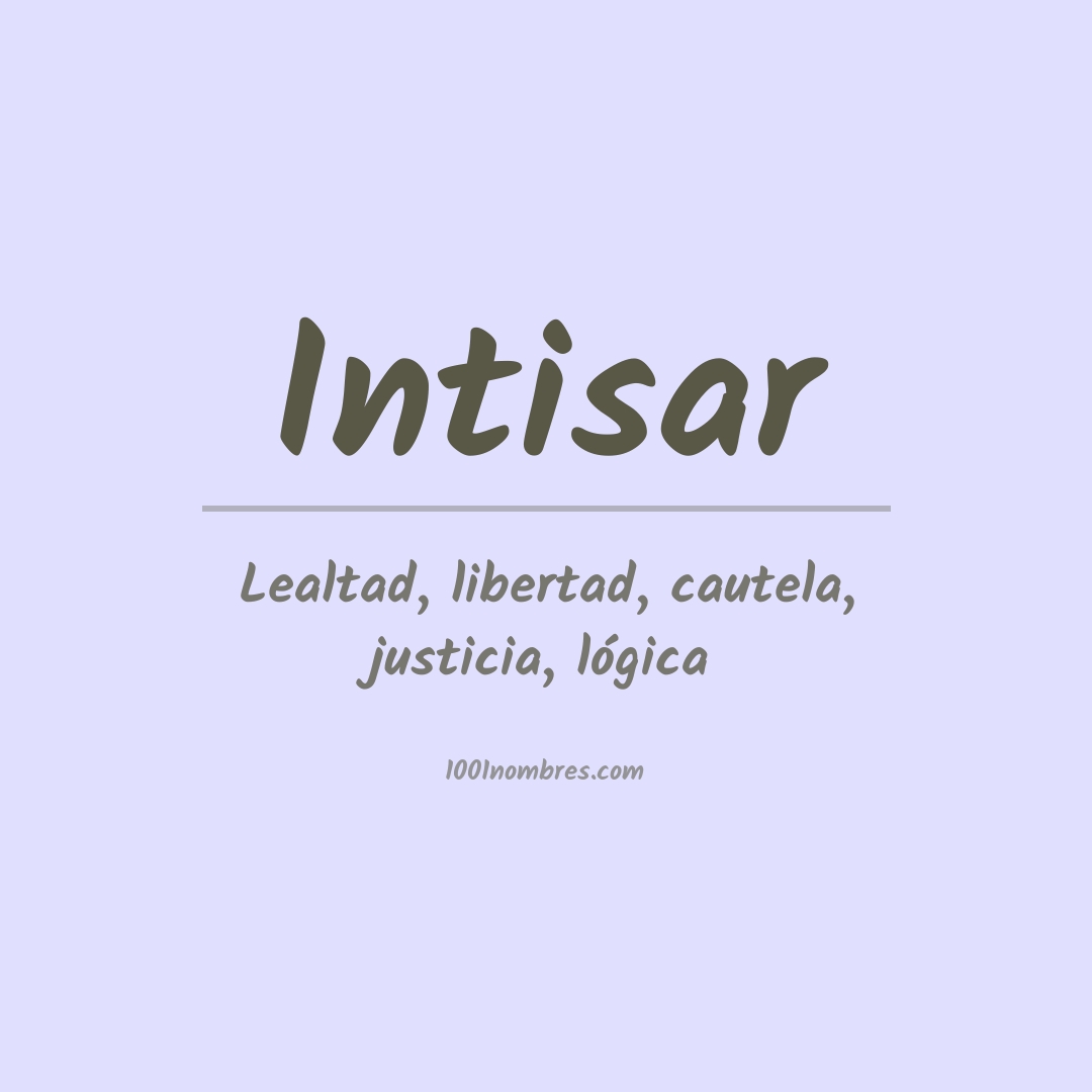 Significado del nombre Intisar
