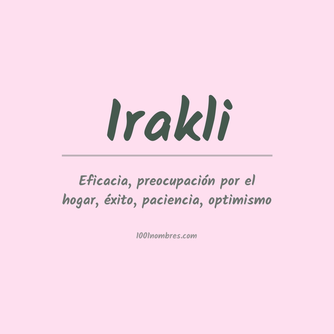 Significado del nombre Irakli