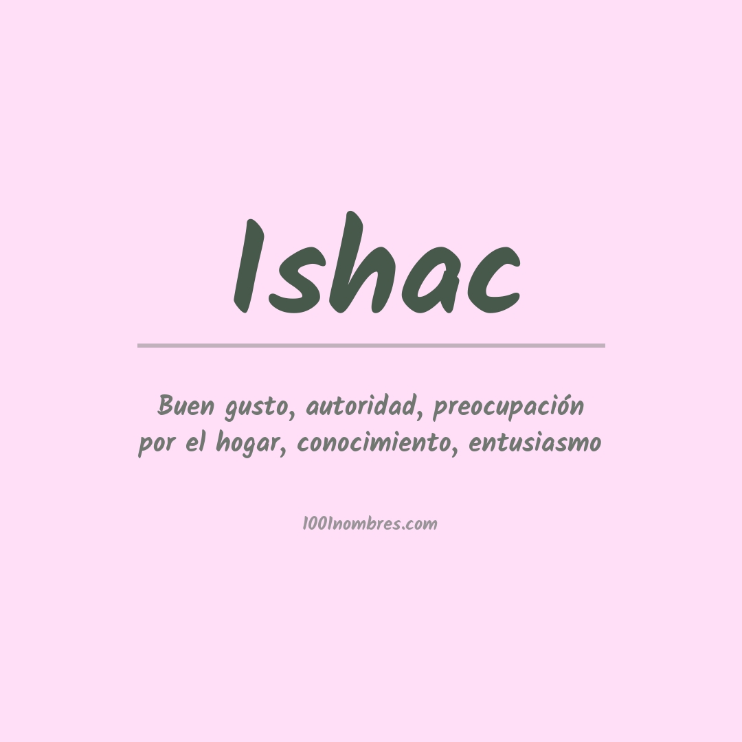 Significado del nombre Ishac