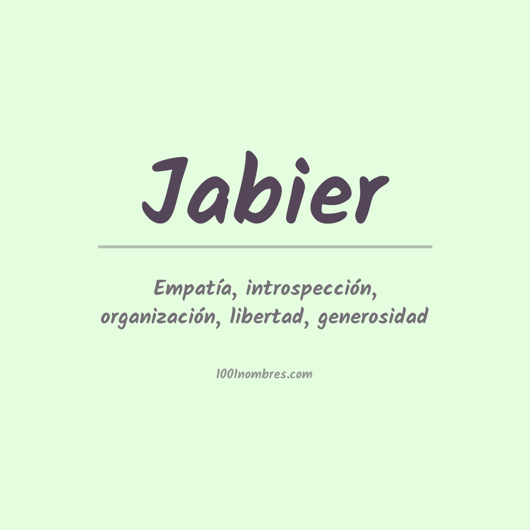 Significado del nombre Jabier