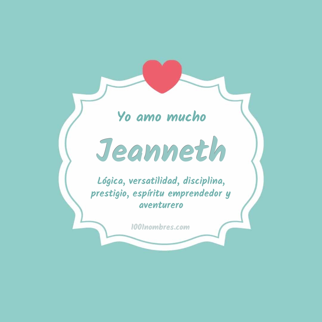 Significado del nombre Jeanneth
