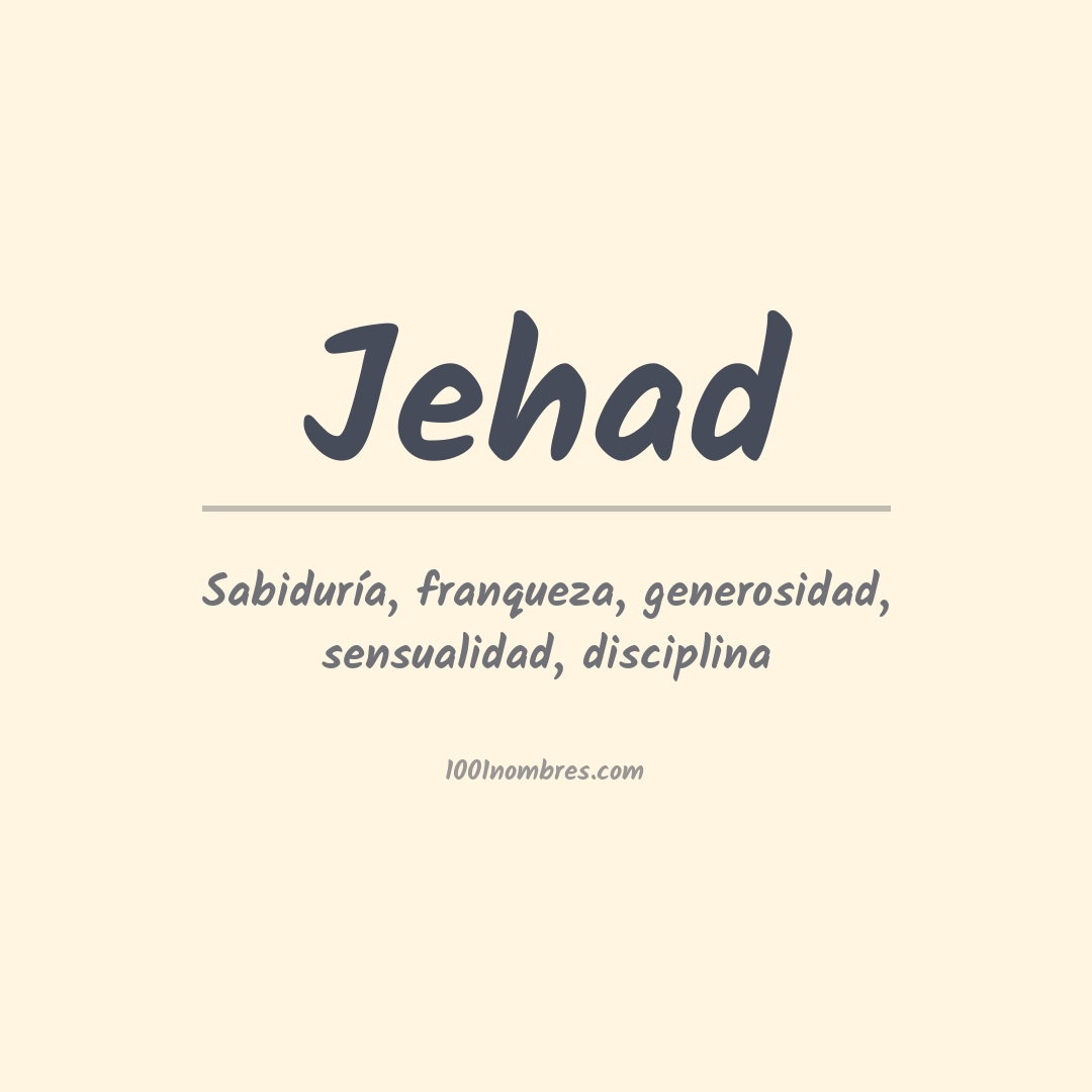 Significado del nombre Jehad