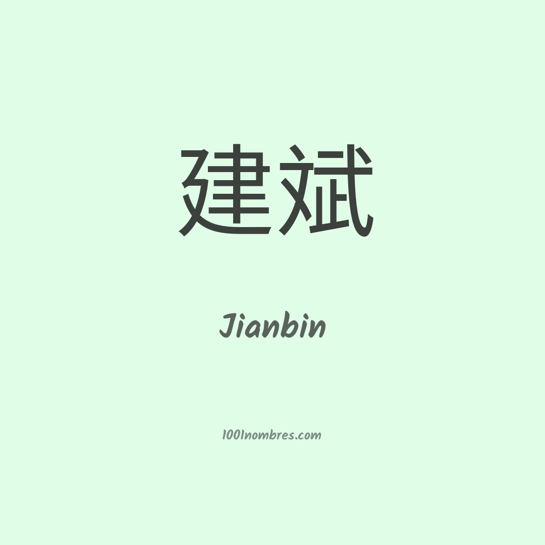Significado del nombre Jianbin