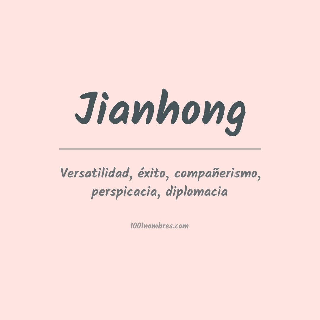 Significado del nombre Jianhong