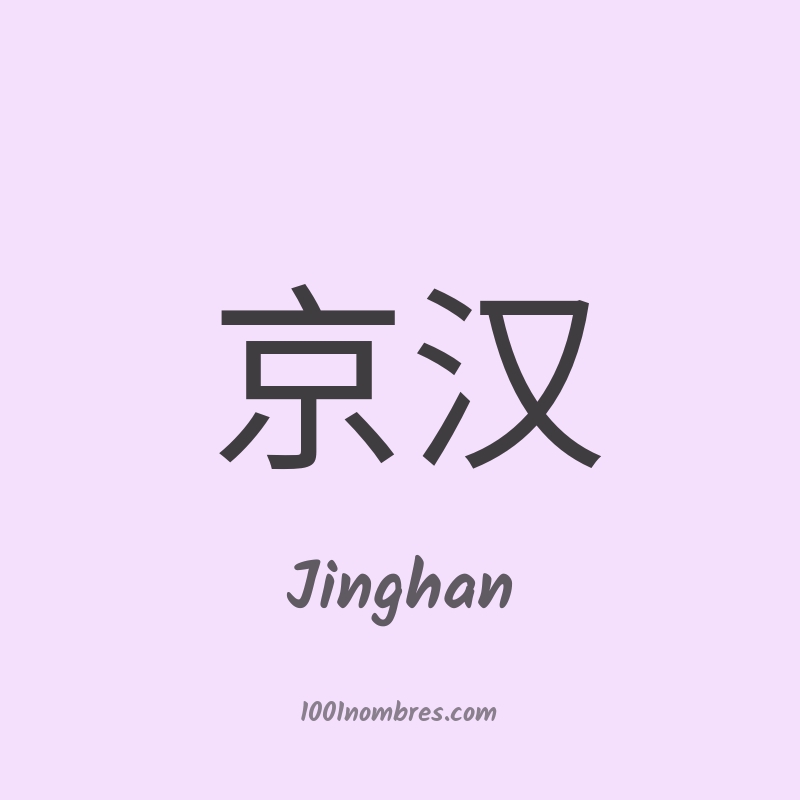 Significado del nombre Jinghan