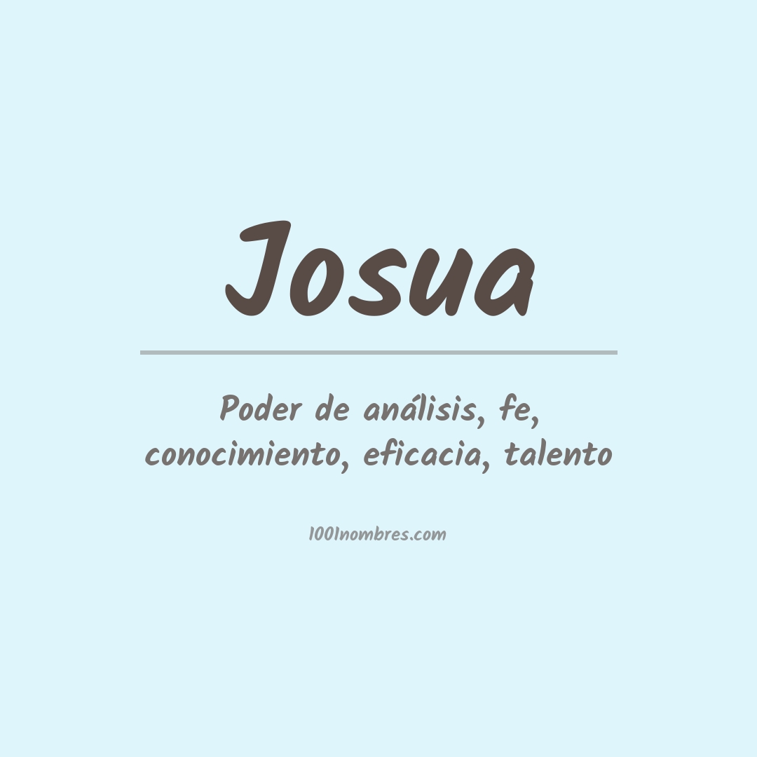 Significado del nombre Josua