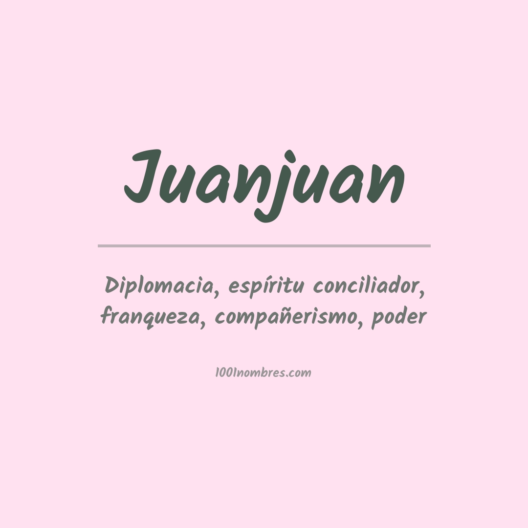 Significado del nombre Juanjuan