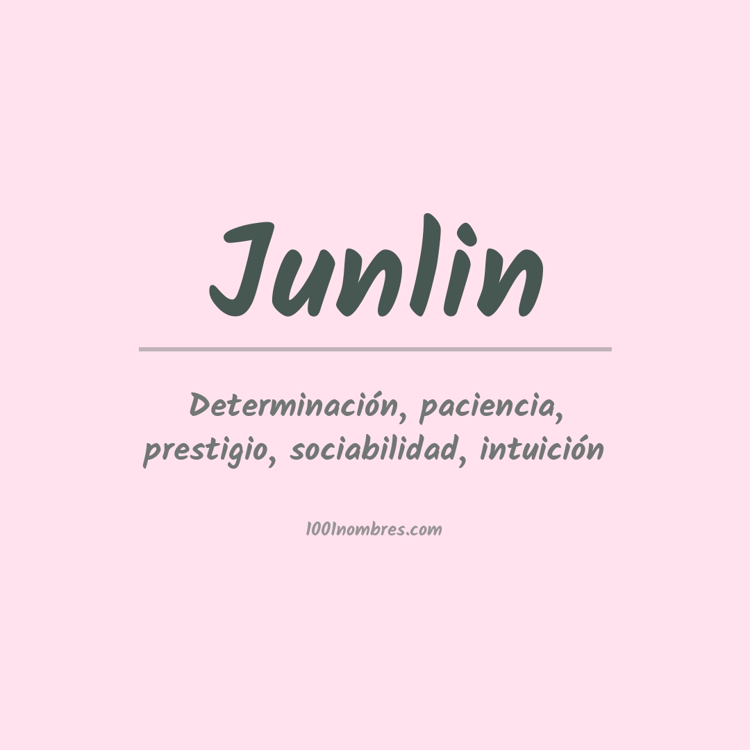Significado del nombre Junlin