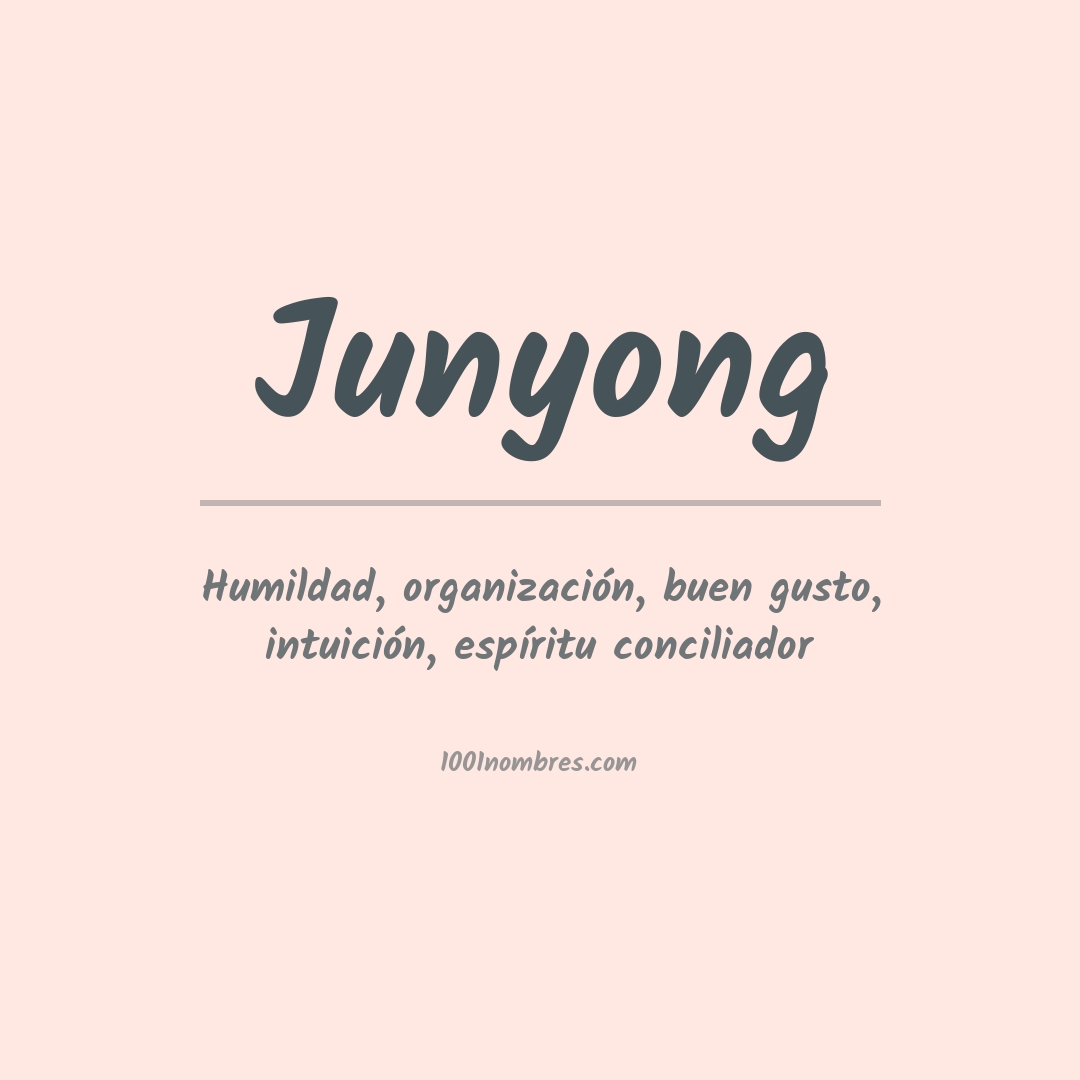 Significado del nombre Junyong