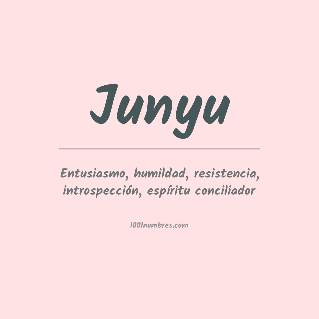 Significado del nombre Junyu