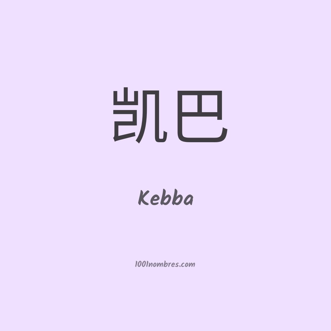 Significado del nombre Kebba