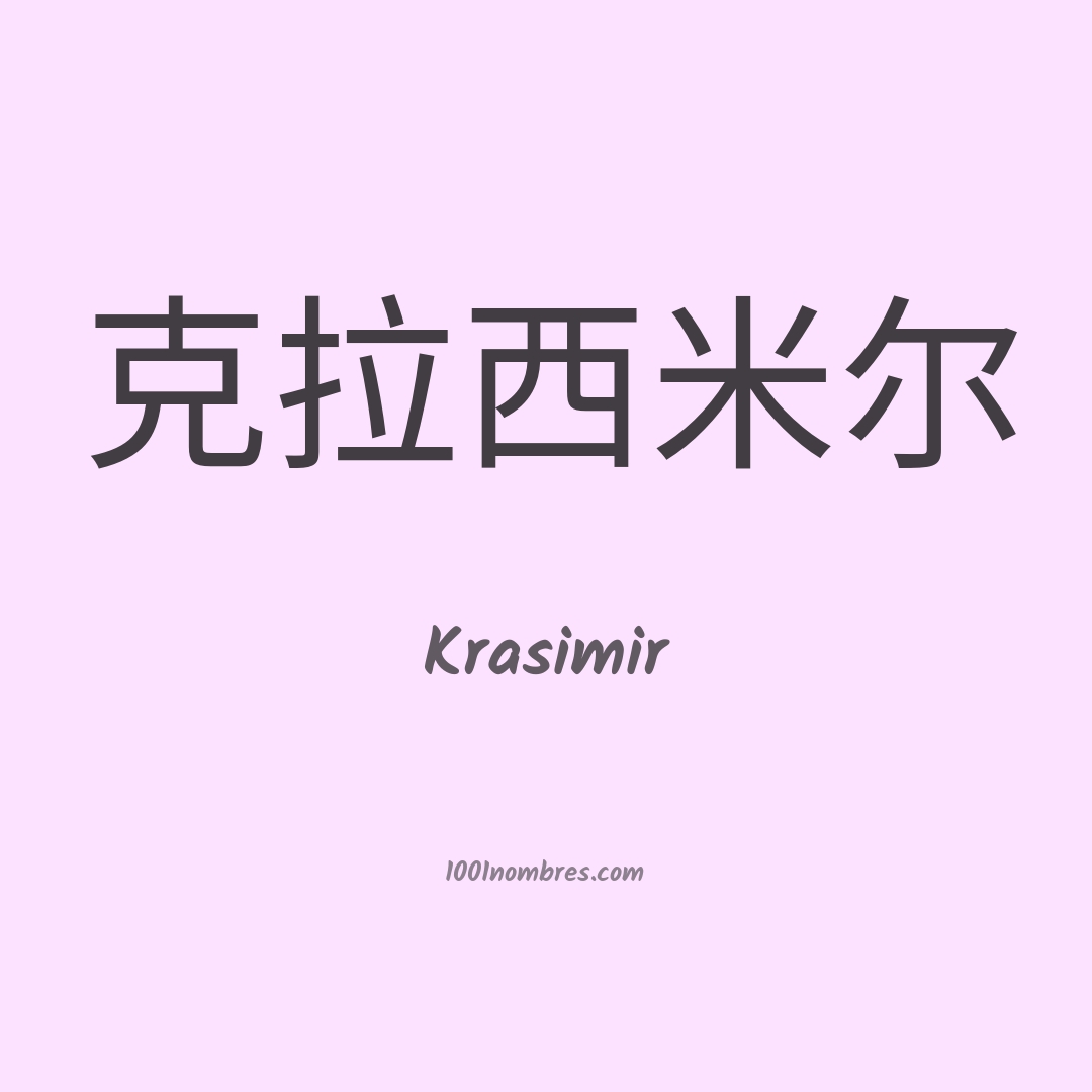 Significado del nombre Krasimir