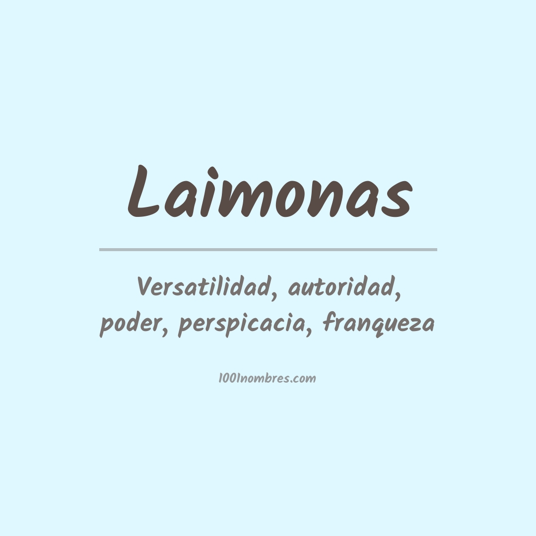 Significado del nombre Laimonas