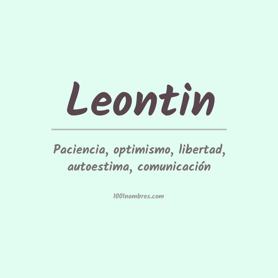 Significado del nombre Leontin