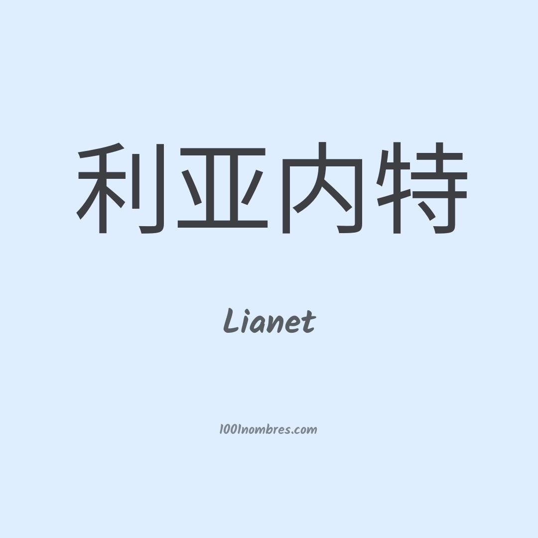 Significado del nombre Lianet
