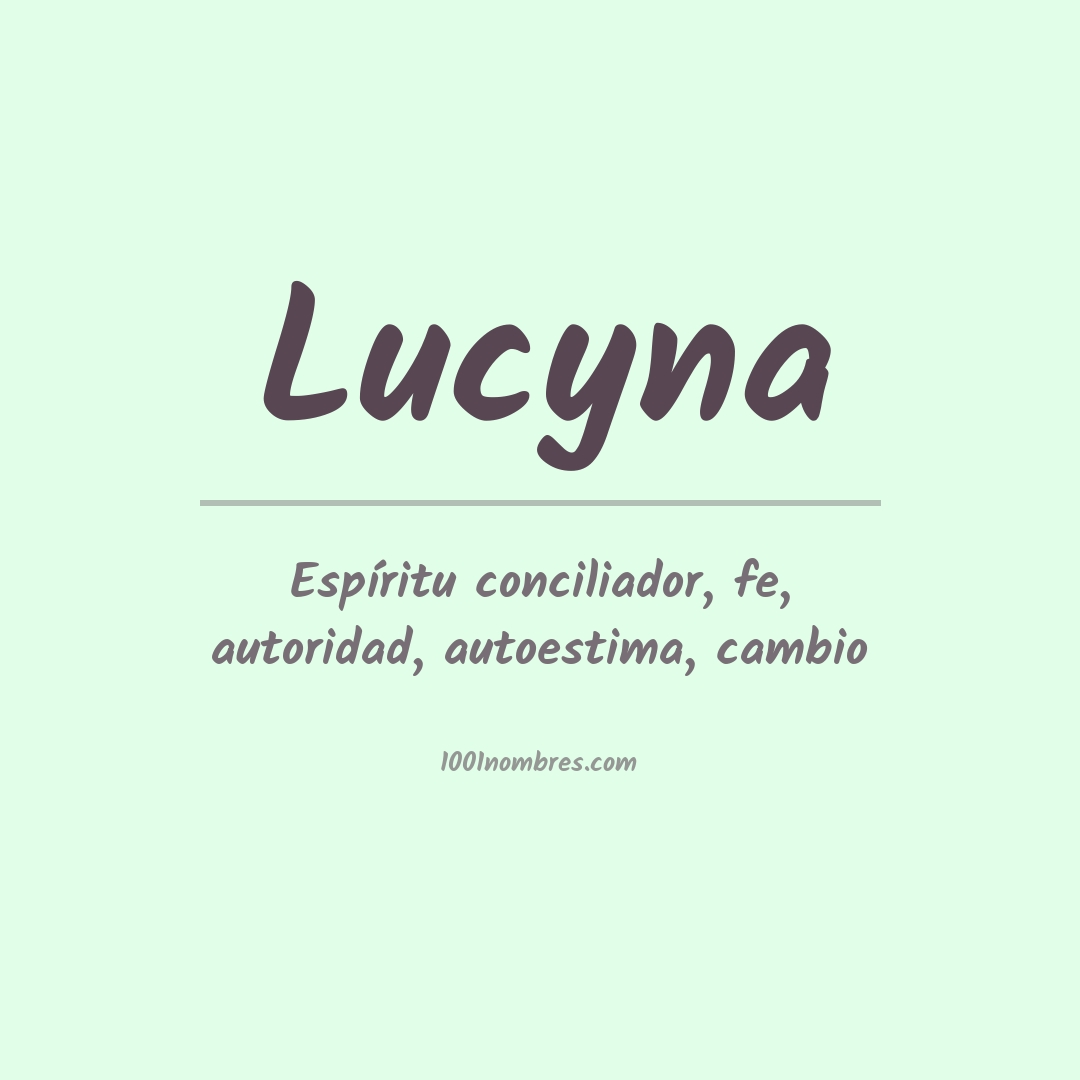 Significado del nombre Lucyna