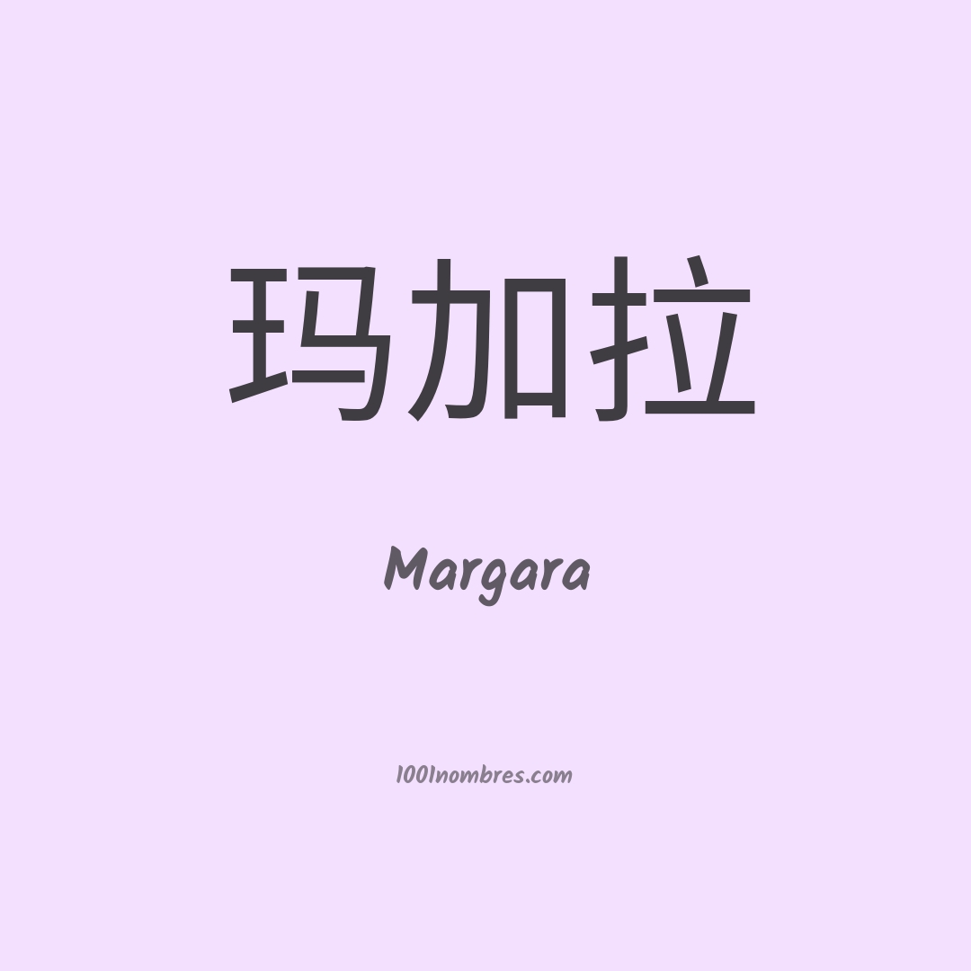 Significado del nombre Margara