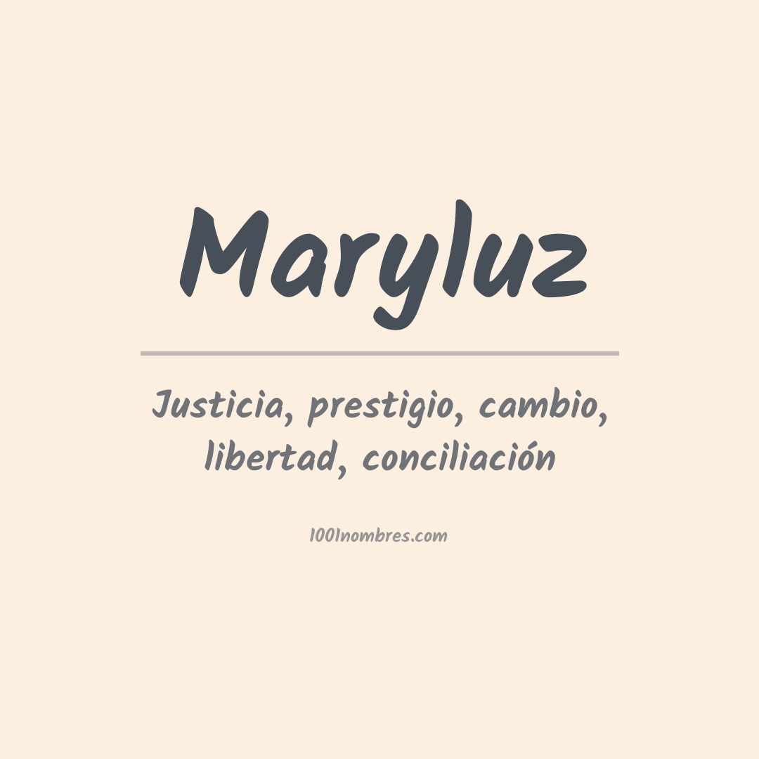 Significado del nombre Maryluz