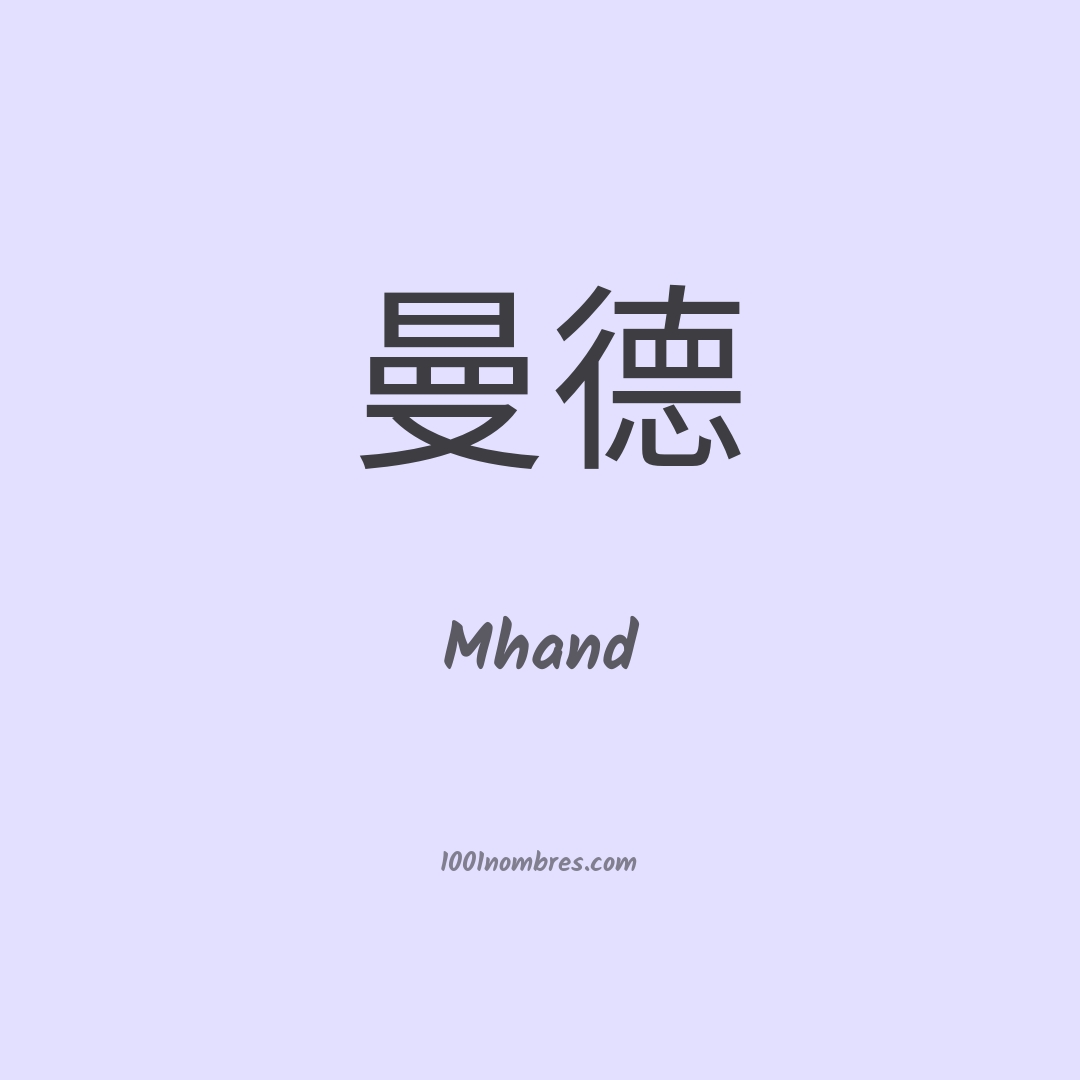 Significado del nombre Mhand