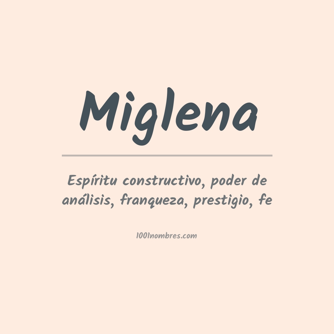 Significado del nombre Miglena