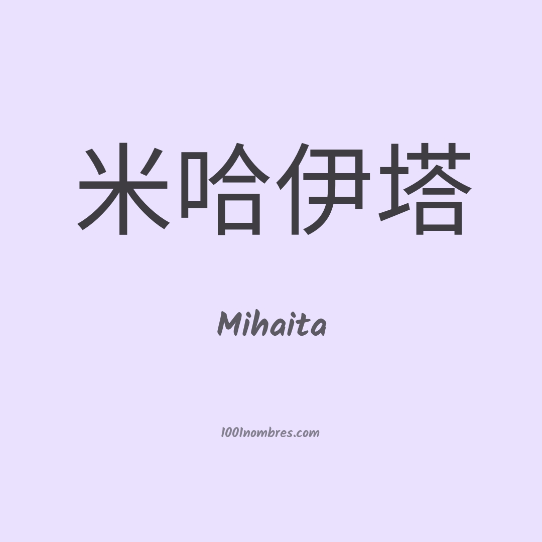 Significado del nombre Mihaita