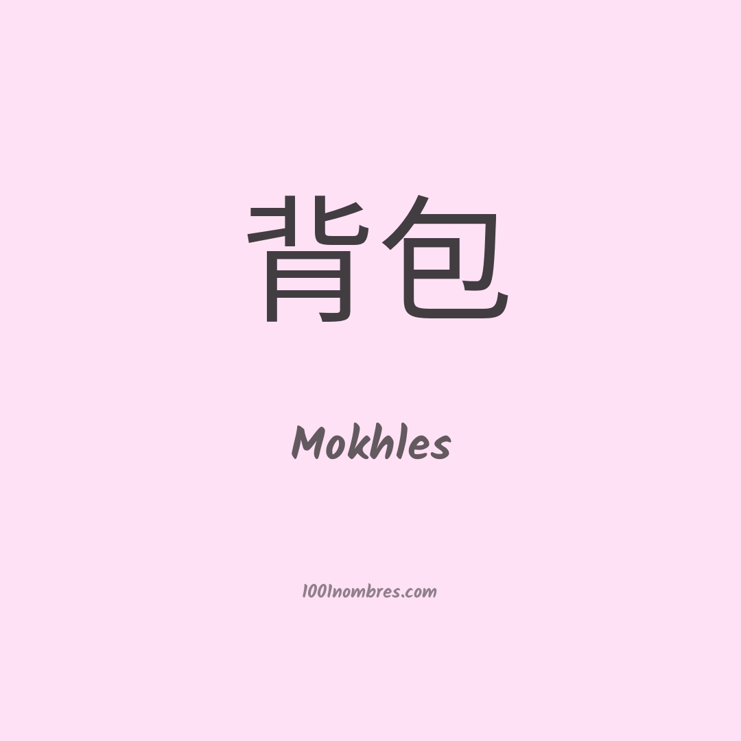 Significado del nombre Mokhles