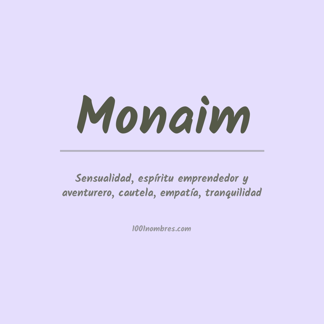 Significado del nombre Monaim