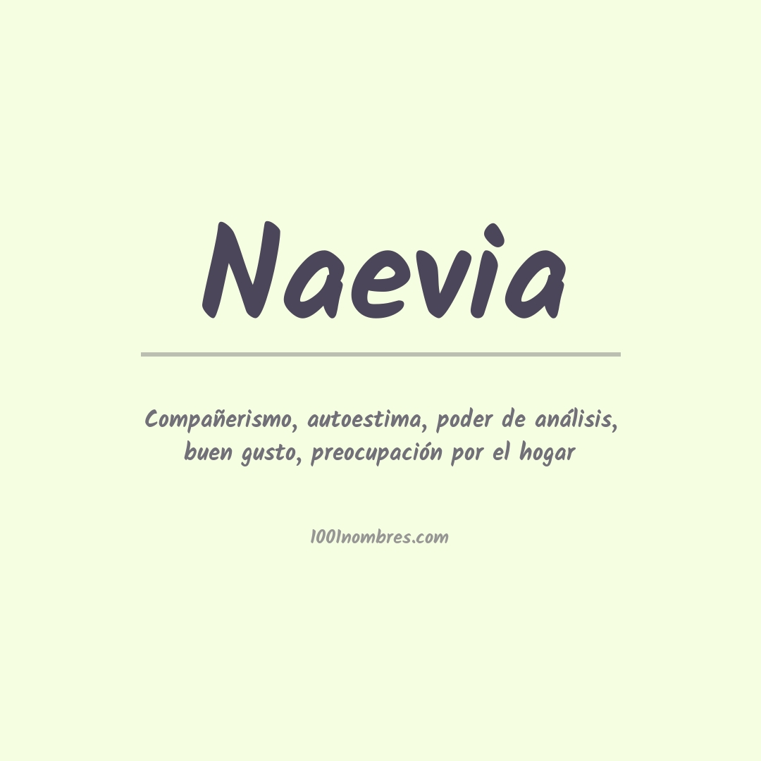 Significado del nombre Naevia