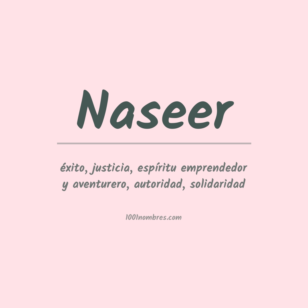 Significado del nombre Naseer