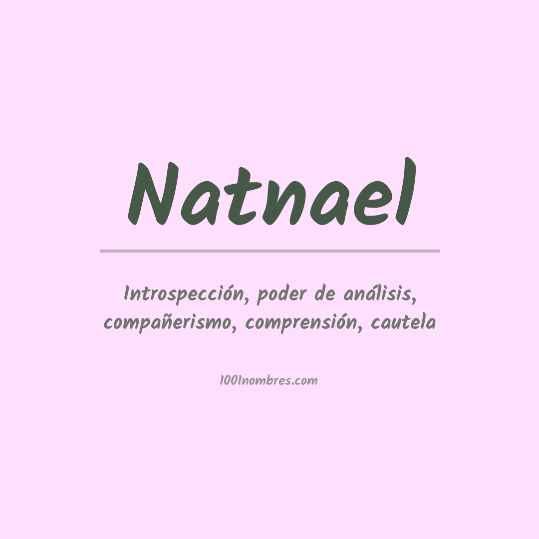 Significado del nombre Natnael