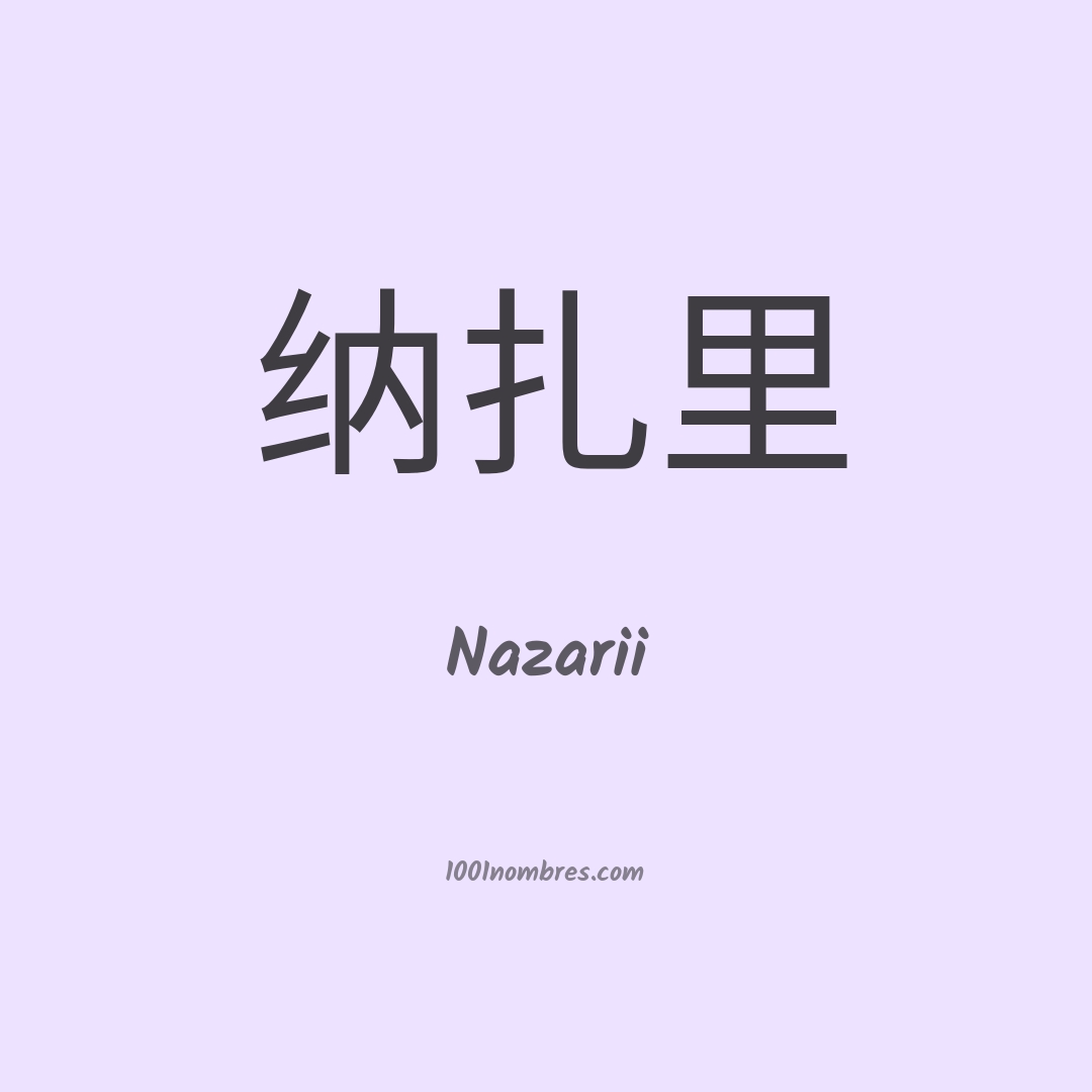 Significado del nombre Nazarii