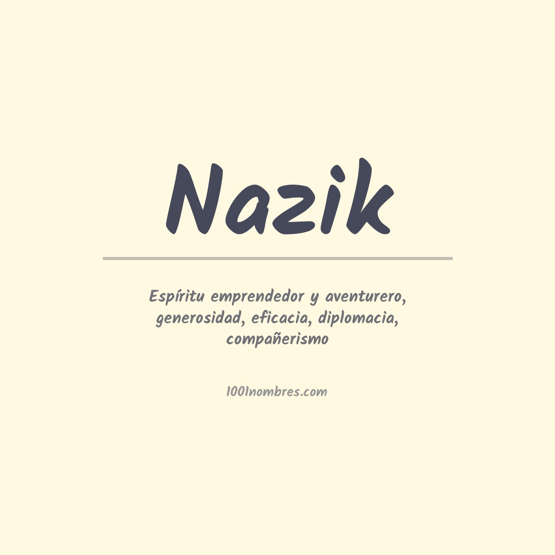 Significado del nombre Nazik