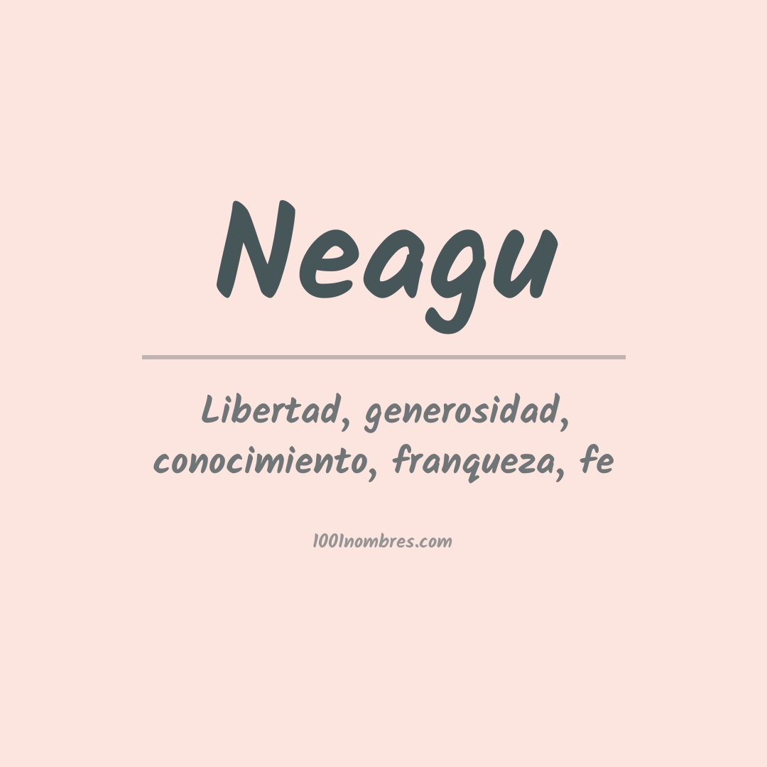 Significado del nombre Neagu
