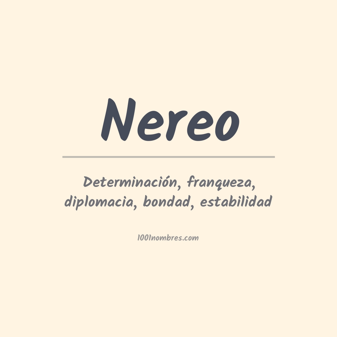 Significado del nombre Nereo