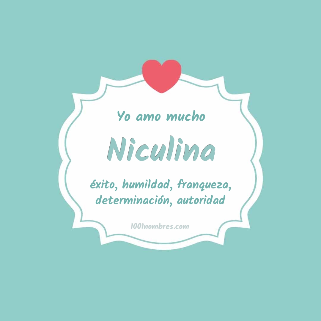 Significado del nombre Niculina