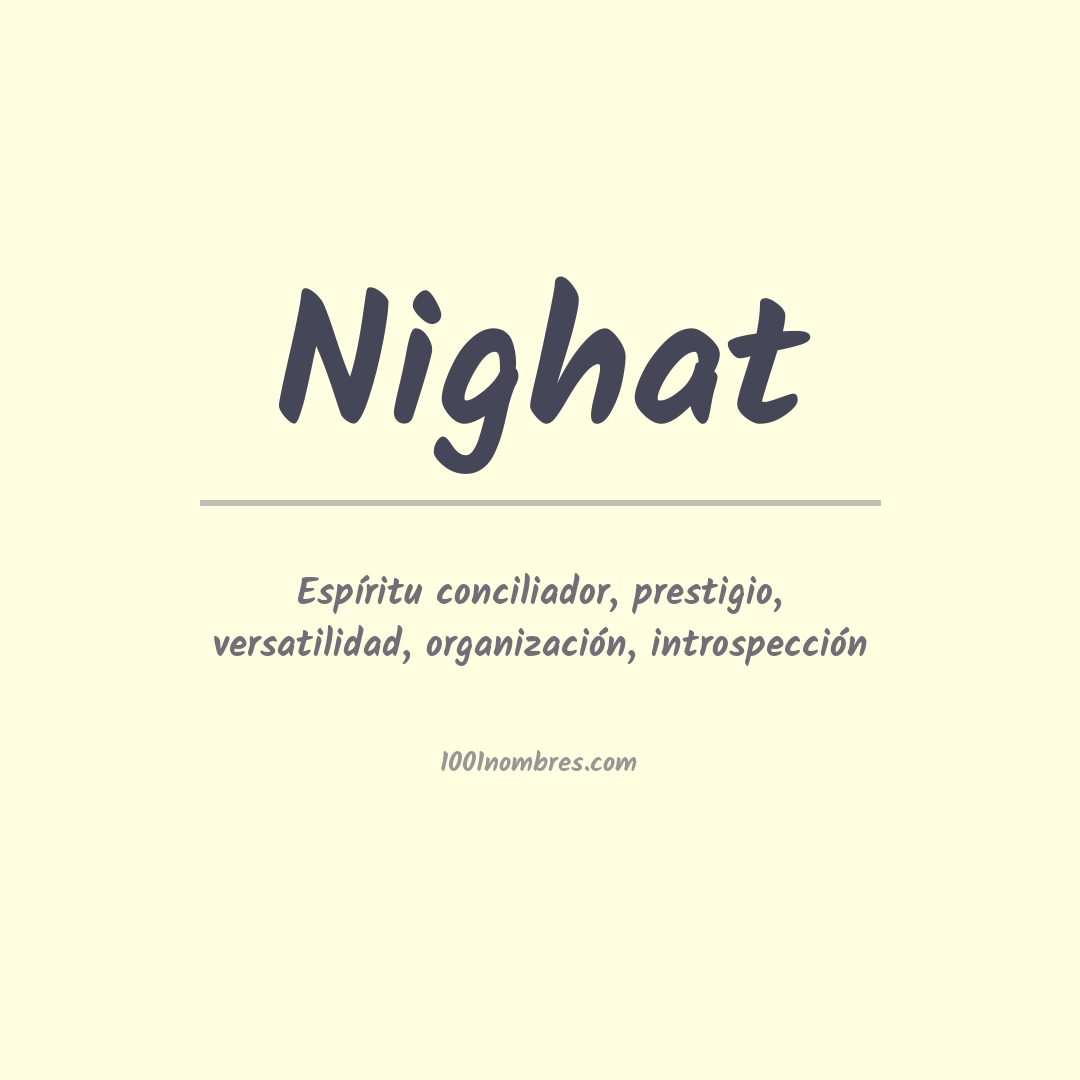 Significado del nombre Nighat