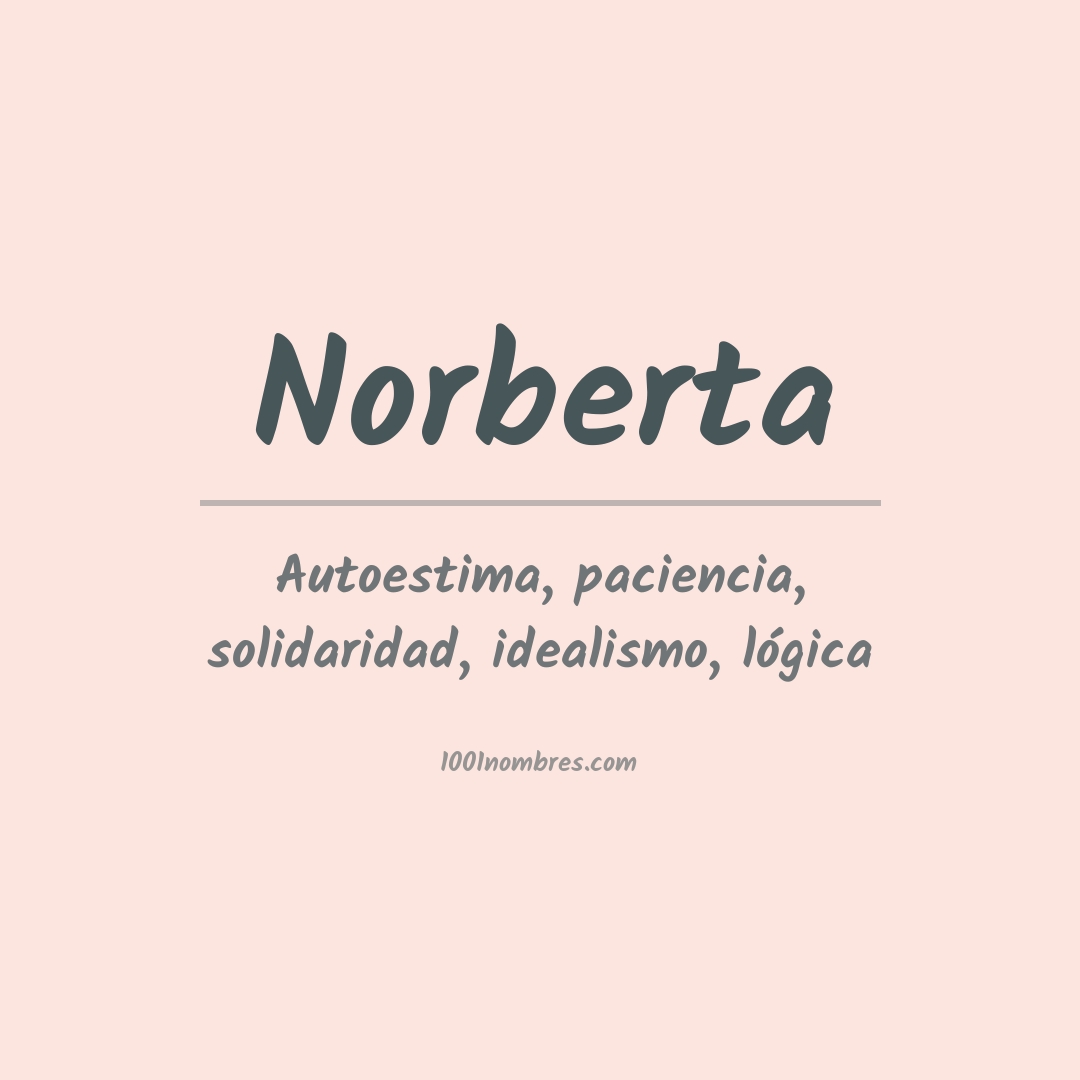 Significado del nombre Norberta