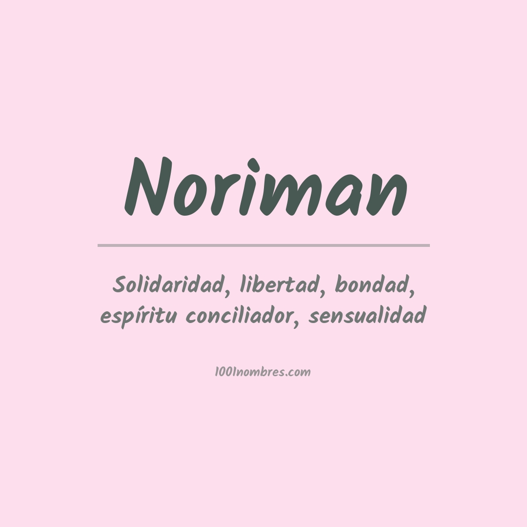 Significado del nombre Noriman