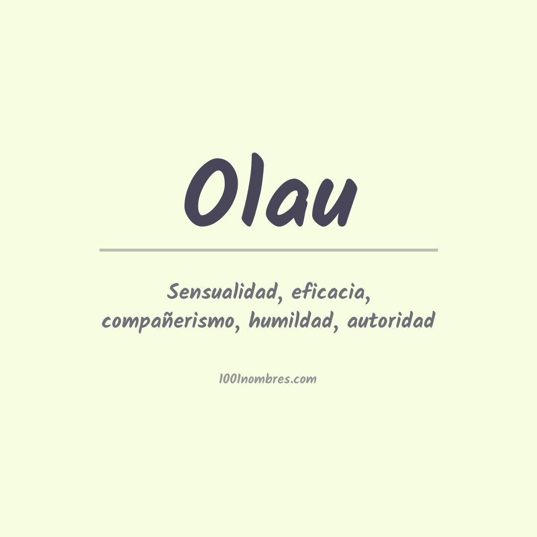 Significado del nombre Olau