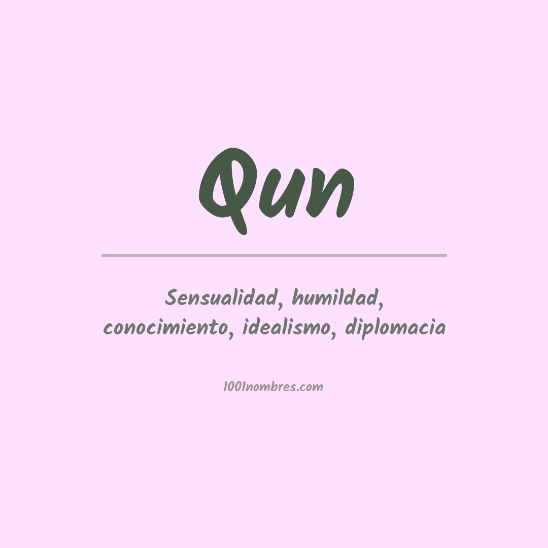 Significado del nombre Qun