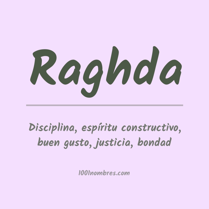 Significado del nombre Raghda
