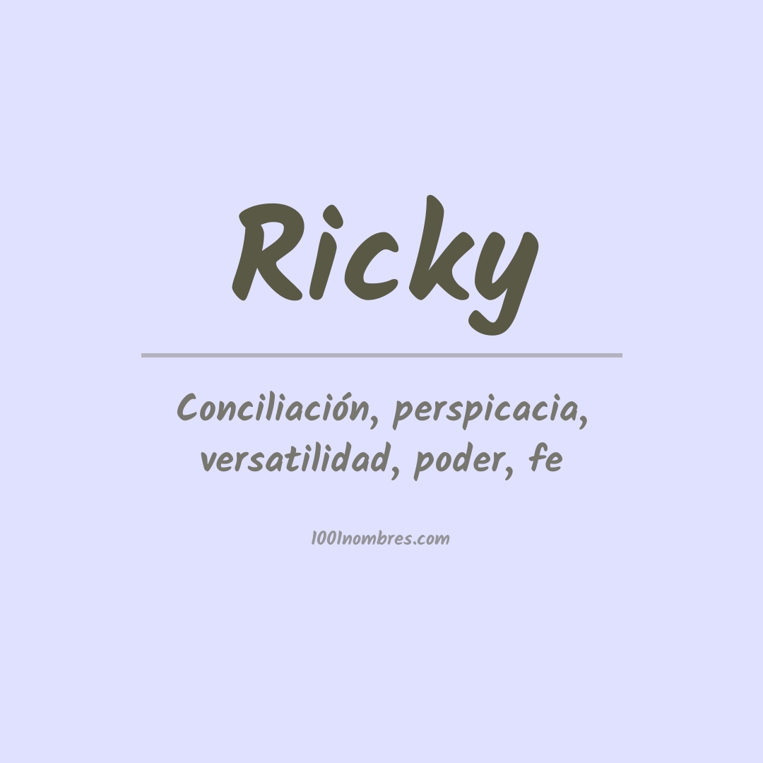 Significado del nombre Ricky