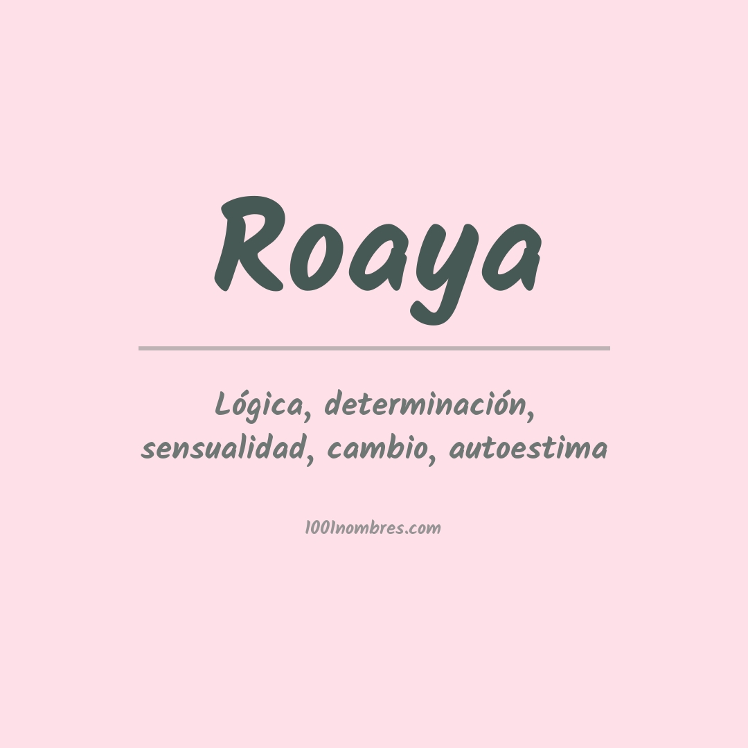 Significado del nombre Roaya