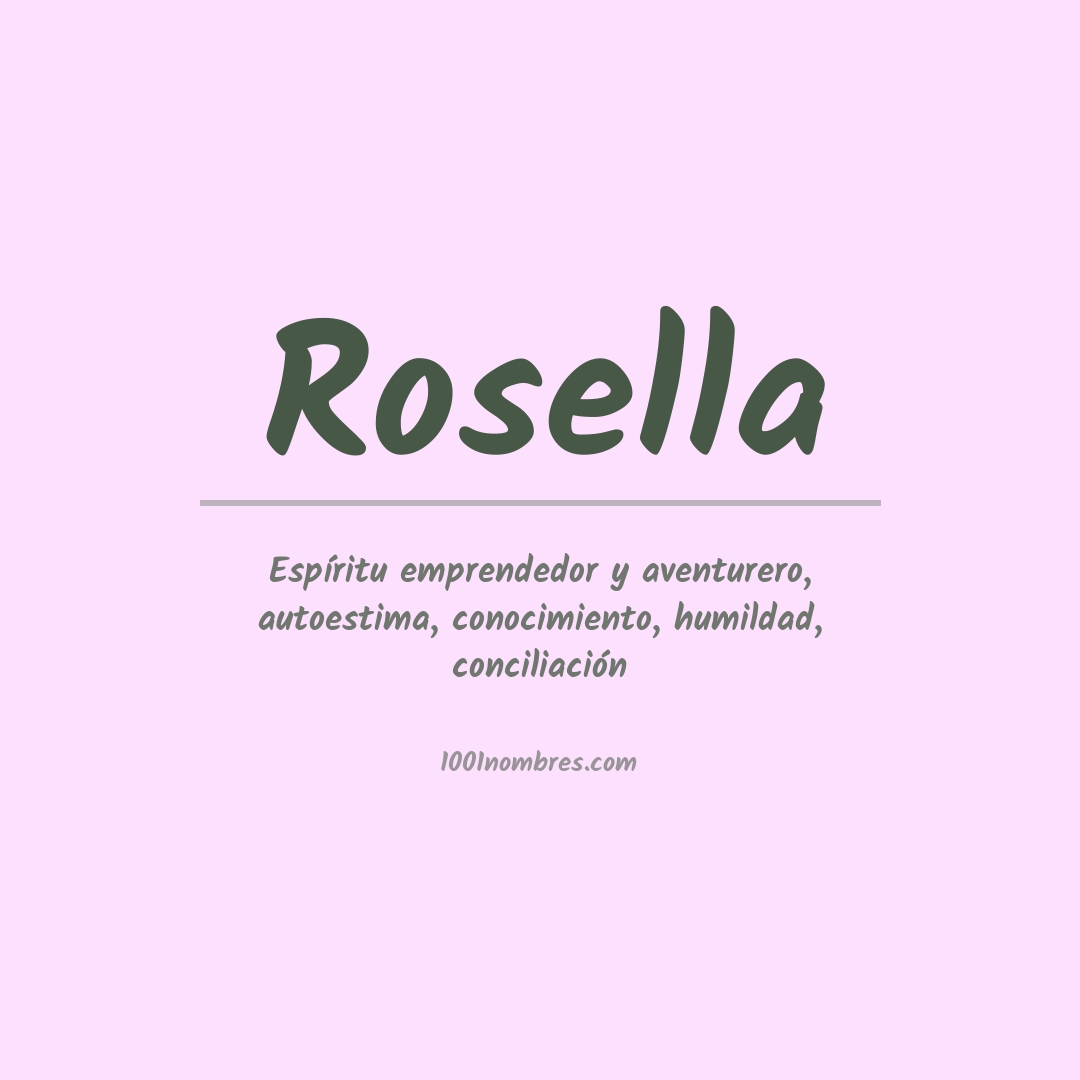Significado del nombre Rosella