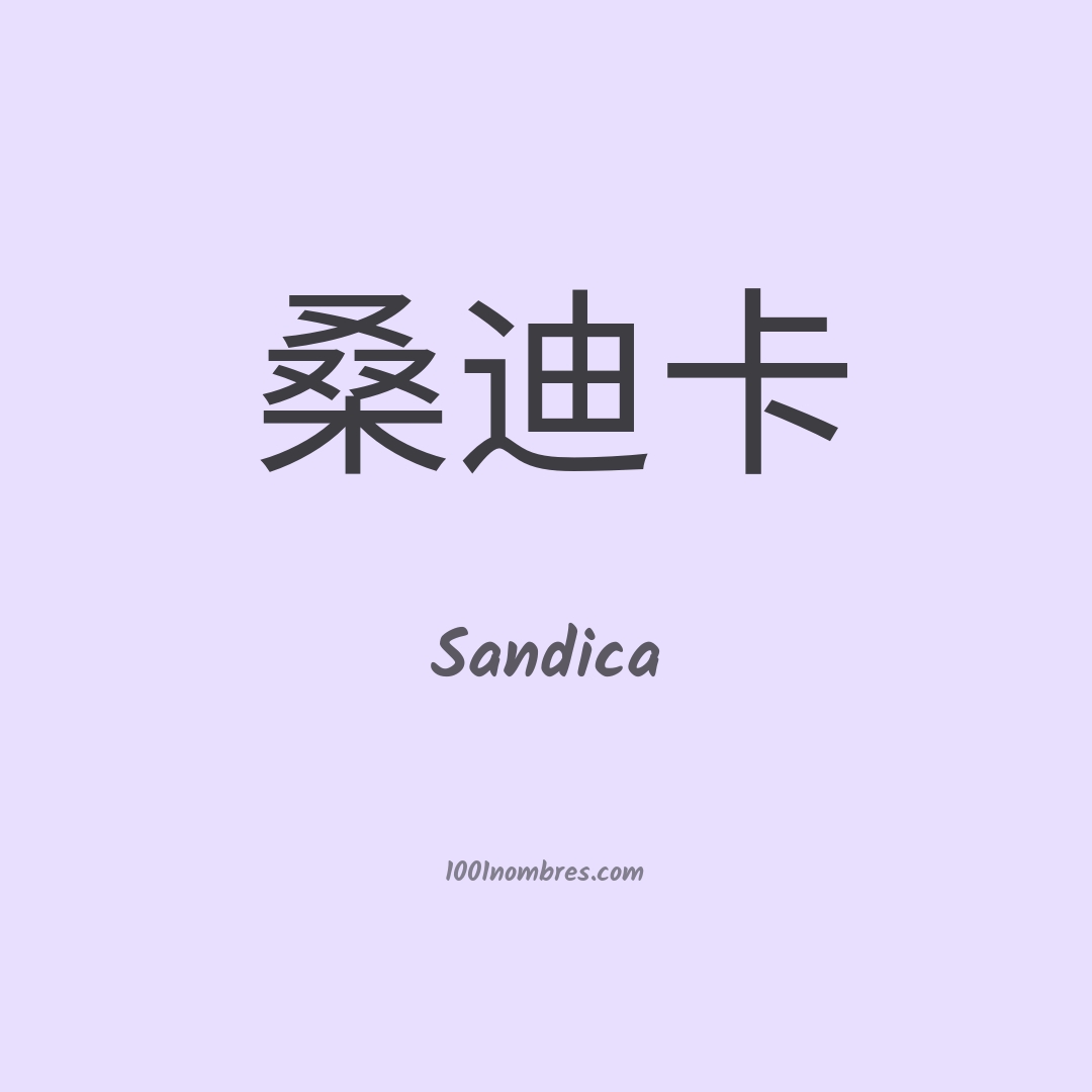 Significado del nombre Sandica